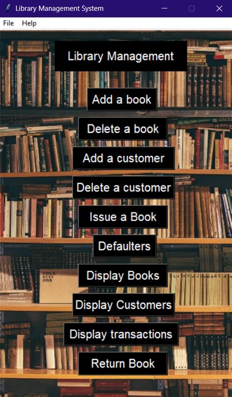 GitHub - AdityaSaxena1311/Library-Management-System: A Library Management System project made ...