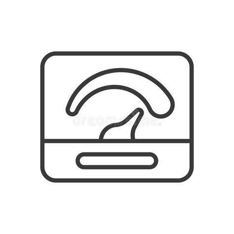 Measure Icon In Line Design Measure Ruler Scale Calculation