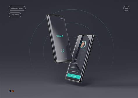 Mobile App Design For VCard UX Design UI Design Behance