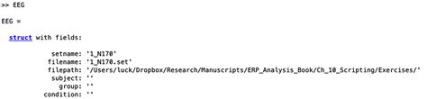 115 Exercise The Matlab Command Line And The Eeg Variable Social