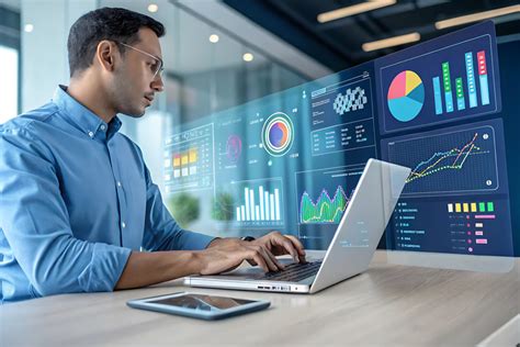 Business Professional Analyzing Data High Resolution Modern Office