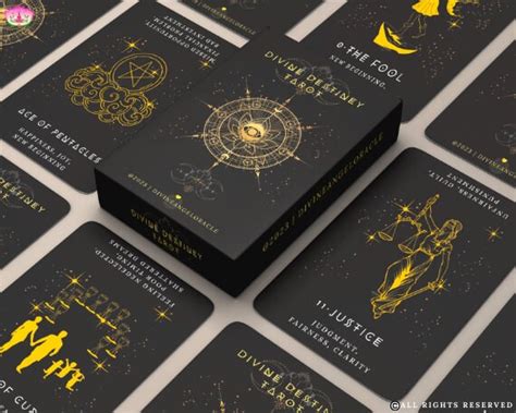 Printable Black Tarot Cards Digital Tarot Deck For Beginner With