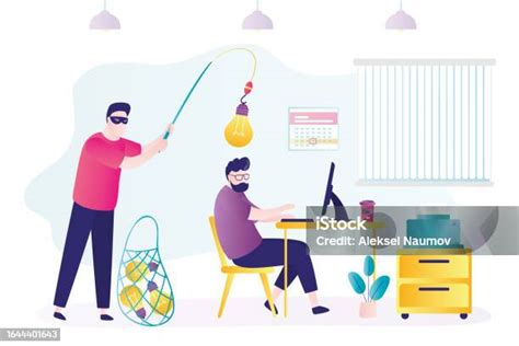 도난 또는 표절 및 지적 재산권 침해 전구 훔치기 표절 지적 재산권 불법 복제 불법 콘텐츠 가면을 쓴 도둑이 혁신가의 개인 정보 보호 아이디어를 훔친다 강도에 대한 스톡