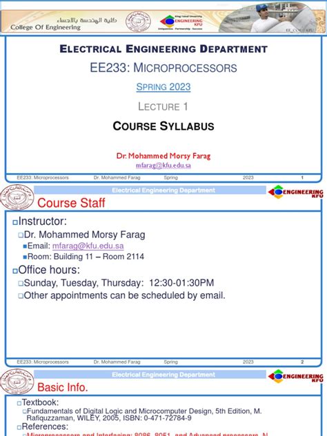 ee233 lect1 syllabus pdf pdf computer program programming