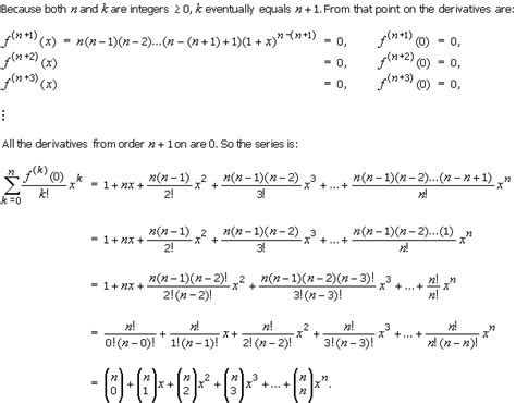 106 The Binomial Series