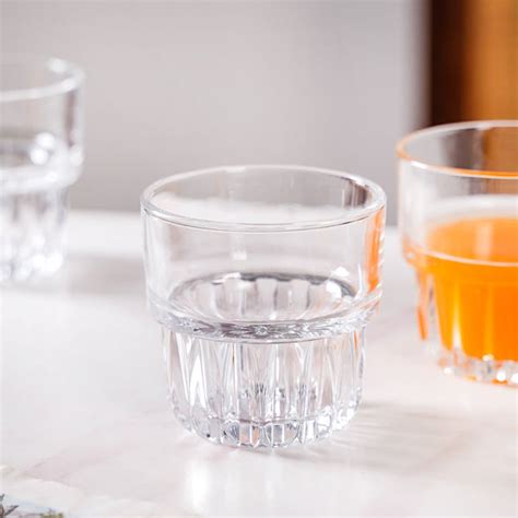 Small Stackable Juice Glass Set Of 6 250ml Online Premium Tumbler