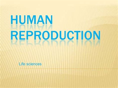 Powerpoint Human Reproduction Ppt