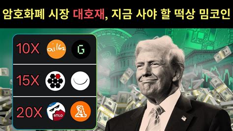 비트코인 반등 시작 최대 호재와 떡상 밈코인 Top 6 Youtube