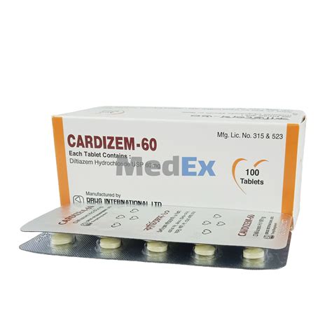 কার্ডিজেম ৬০ মিগ্রা ট্যাবলেট Cardizem 60 Mg Tablet Drug