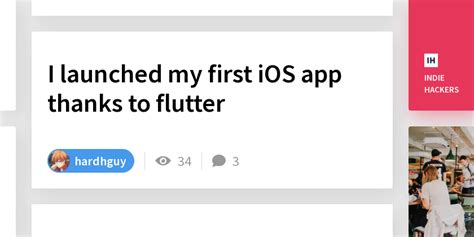 I Launched My First Ios App Thanks To Flutter Indie Hackers