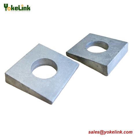 Beveled Square Washers Black Malleable Steel Steel Wedge Washers