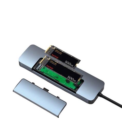 Factory Price Aluminum Alloy 9 Port Usb Hub Withm 2 Ssd Drive 10g Storage Usb C Docking Station