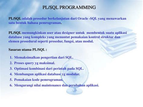 PPT - PL/SQL PROGRAMMING PowerPoint Presentation, free download - ID ...
