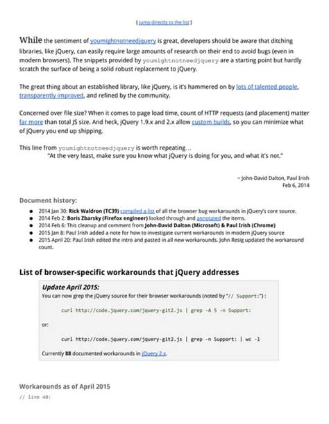 J Querys Browser Bug Workarounds Pdf
