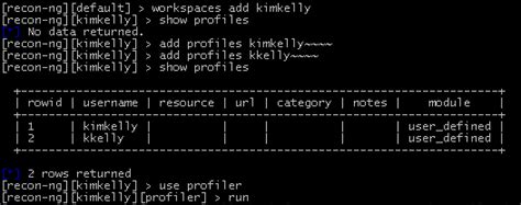Recon Ng Profiler Module Micah Hoffman S Personal Blog