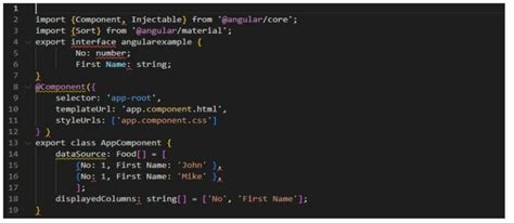 Angular Material Table Example How To Create Angular Material Table