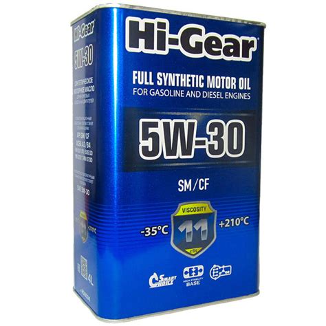 Масло моторное Hi-Gear 5W-30 Синтетическое - купить в интернет-магазине ...