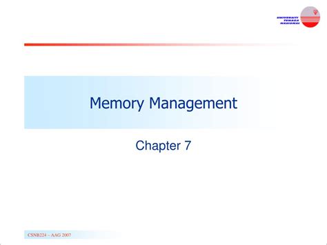 Ppt Memory Management Powerpoint Presentation Free Download Id4623607
