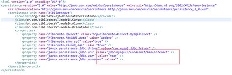 Figura A Persistence Xml No Local Marcado Devem Ser Inseridos Os Download Scientific