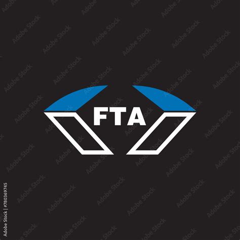 Fta Letter Logo Design On White Background Fta Logo Fta Creative