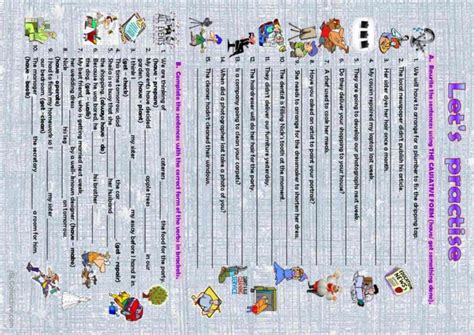 THE CAUSATIVE Grammar Guide English ESL Worksheets Pdf Doc