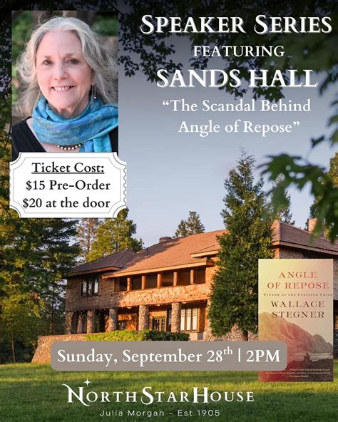 Speaker Series Sands Hall The Scandal Behind Angle Of Repose North