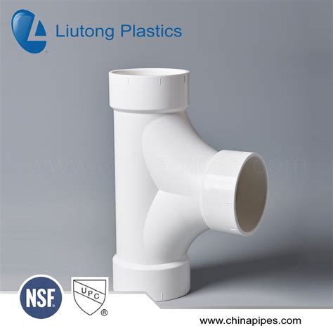 Pvc Fitting Two Way Cleanout Tee Astm D2665 Standard For Dwv Drain Water With Nsf Certificate