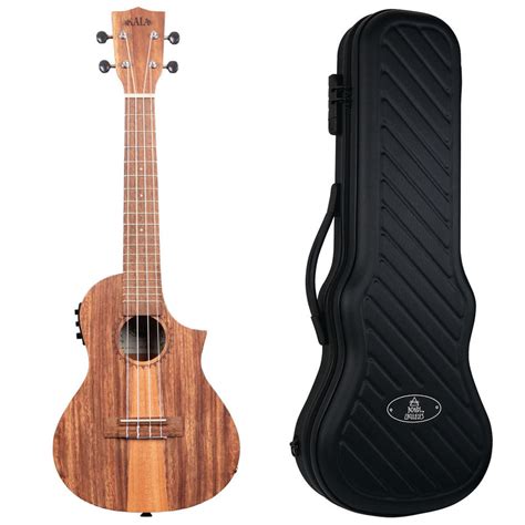 Kala Teak Tri Top Cutaway Concert Electric Ukulele On Sale Now