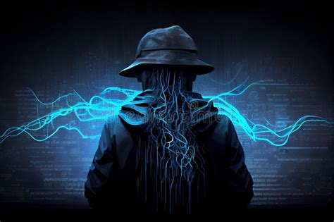 Hacker And Digital Symbols Stock Illustration Illustration Of System 272581311