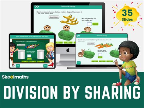Division By Sharing Interactive Digital Year 1 Maths Activities