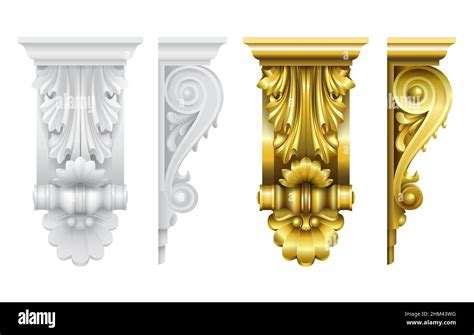 Architectural Facade Classic Baroque Bracket For The Facade Of The