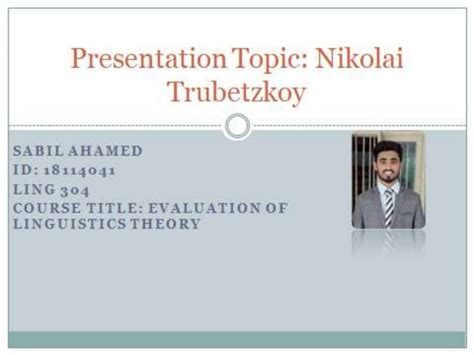 Presentation On Structural Linguistics Pptx