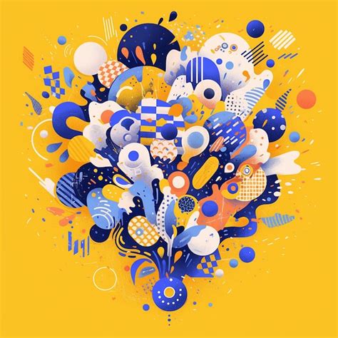 Premium Vector Abstract Patterns With Bold Colors