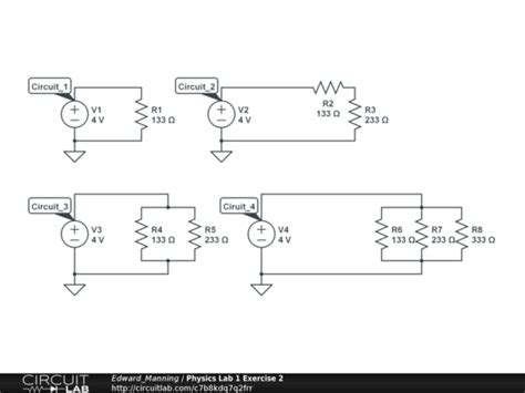 Physics Lab Exercise CircuitLab