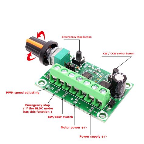 DC Brushless Motor Speed Controller RobotShop