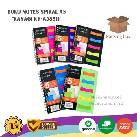 Jual Buku Spiral Notes Spiral Notebook Spiral Dengan Divider Shopee