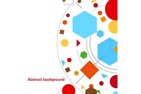 Abstract Geometric Forms Background Constructivism Vector Il
