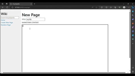Cs50w Project 1 Wiki Youtube