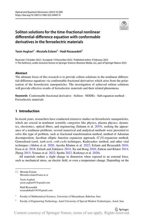 Soliton Solutions For The Time Fractional Nonlinear Differential Difference Equation With