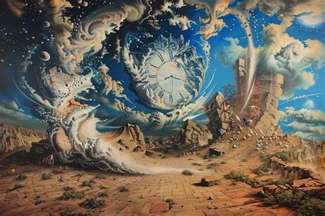 Premium Photo Imagine An Artwork Depicting The Distortion Of Tim Generative Ai