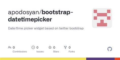 Github Apodosyanbootstrap Datetimepicker Datetime Picker Widget Based On Twitter Bootstrap
