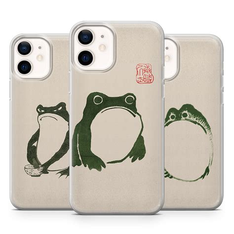 Grumpy Frog Phone Case Matsumoto Hoji Cover For Iphone 17 Pro Max 16e 15 14 12 And Samsung S25