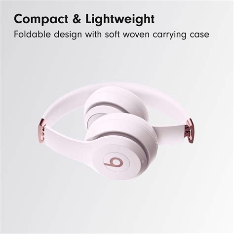 Aud Fonos Beats Inlambricos Solo Bluetooth Headphones Rosa