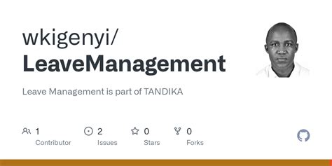 github wkigenyi leavemanagement leave management is part of tandika