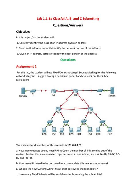 SOLUTION Exercise Classful A B And C Subnetting Studypool