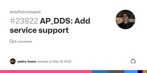 ap dds add service support · issue 23822 · ardupilot ardupilot · github