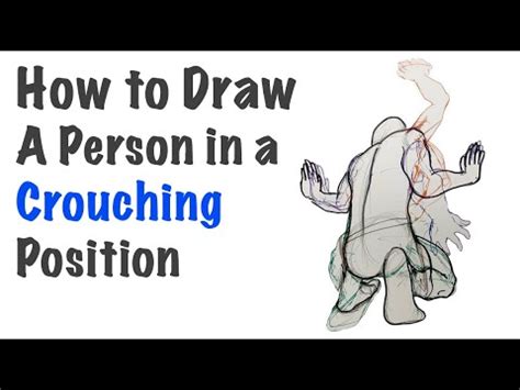 How To Draw A Person In A Crouching Position View From The Back YouTube
