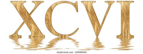 Roman Numeral Xcvi Sex Et Nonaginta Stock Illustration 1290389443