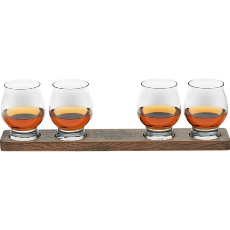 Libbey Signature Kentucky Bourbon Trail Whiskey Tasting Set 4 Whiskey