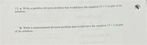 A ﻿write A Partitive Division Problem That Would